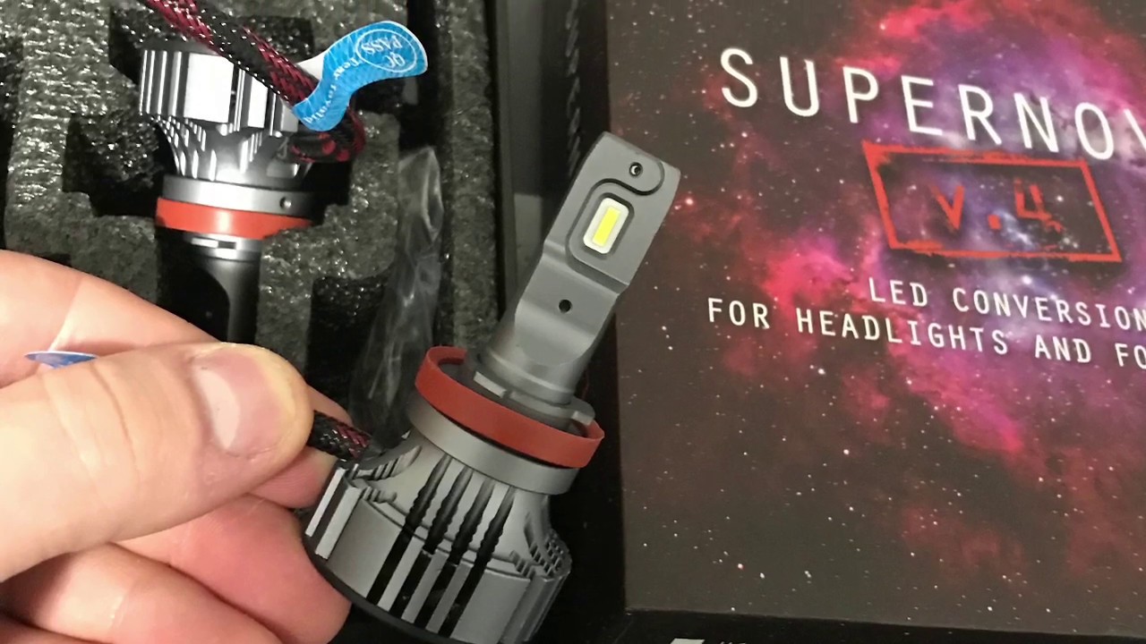 Supernova V.4 LED Headlights In my 2018 Toyota Tacoma SR+ - YouTube