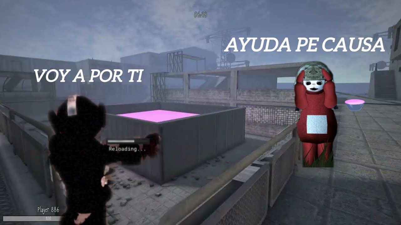 Jugando con el Cyborg newborn en slendytubbies vs redux - YouTube