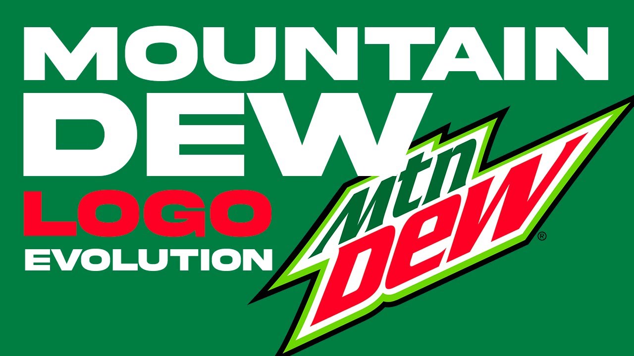 Mountain Dew logo evolution IN 45 SECONDS - YouTube