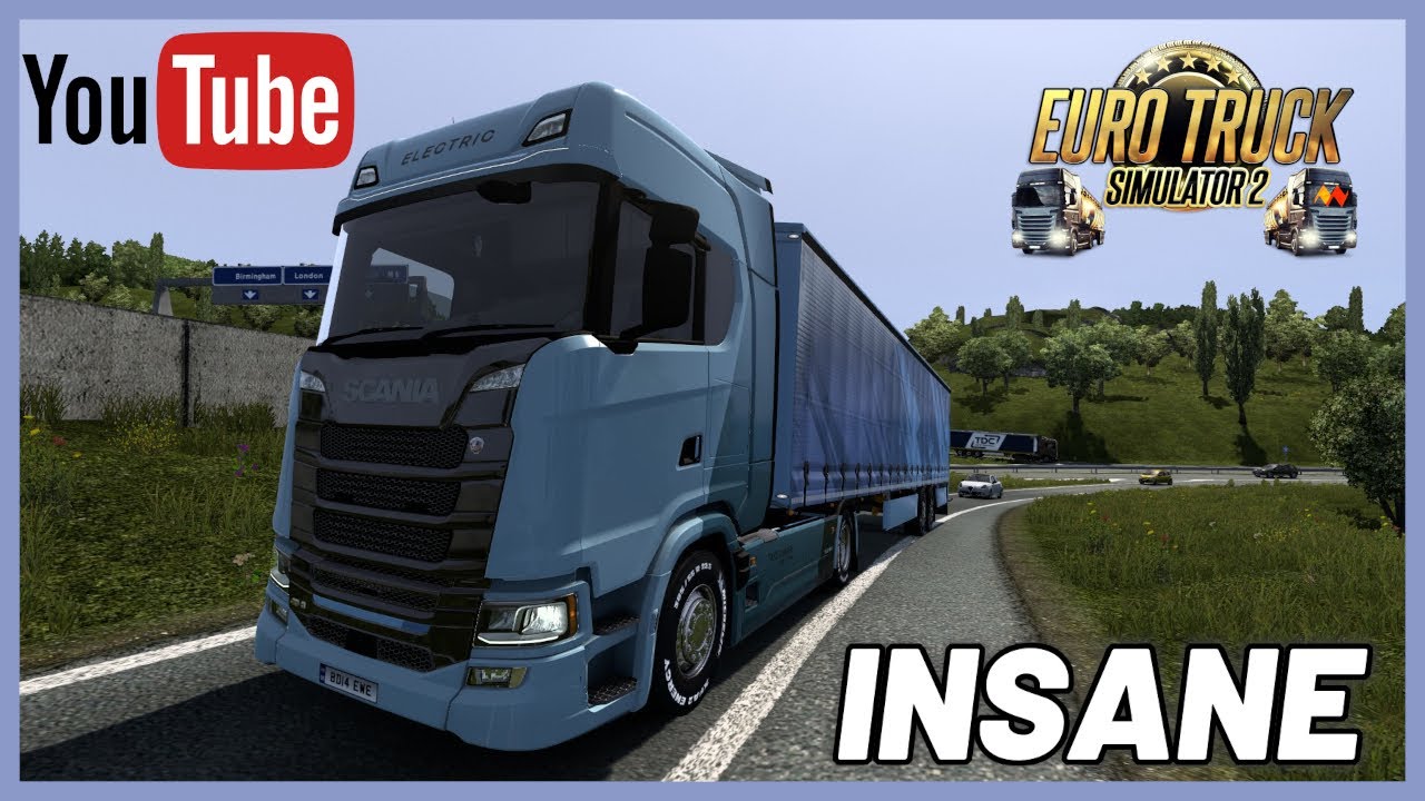 ETS2 Birmingham To Roscoff Insane Electric Scania - YouTube