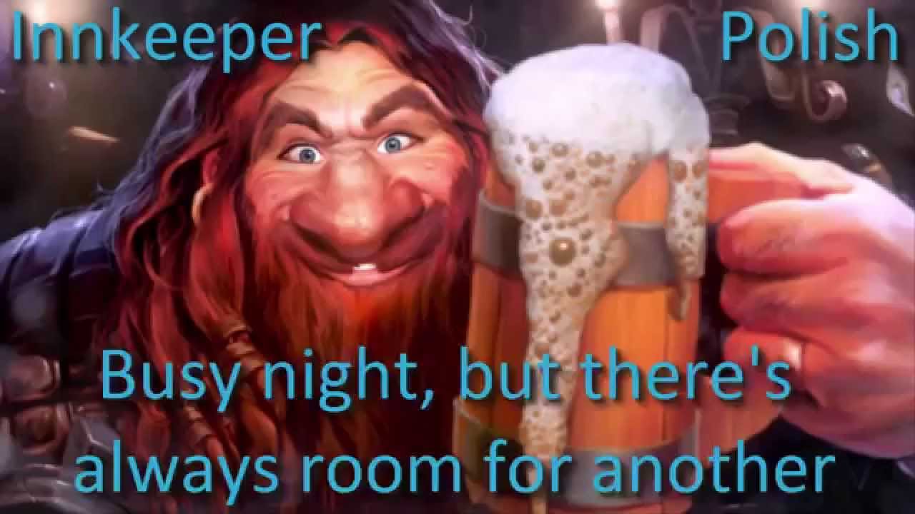 All Innkeeper Dialogue in 12 Languages - Hearthstone - YouTube