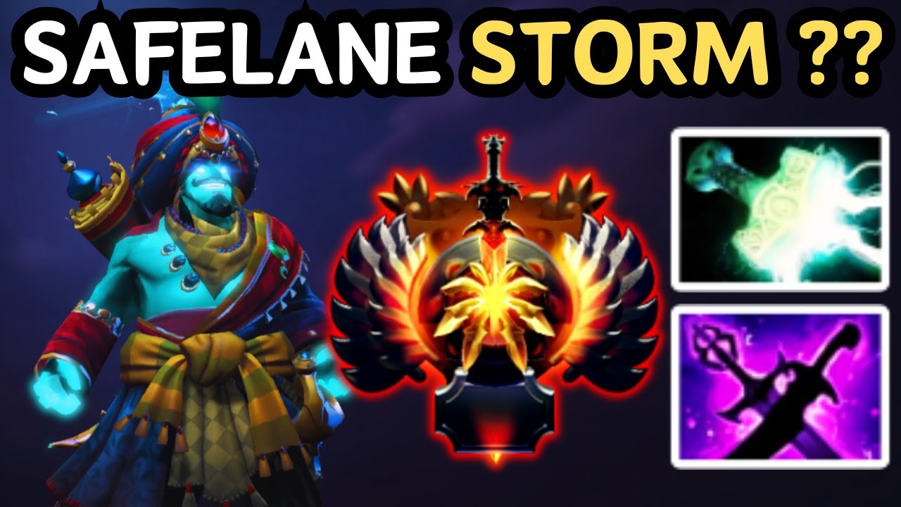 🔥 SAFELANE STORM SPIRIT IS ACTUALLY INSANE | DOTA 2 🔥 - YouTube