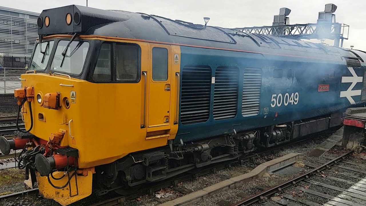 Class 50049 Derby January 2018 - YouTube