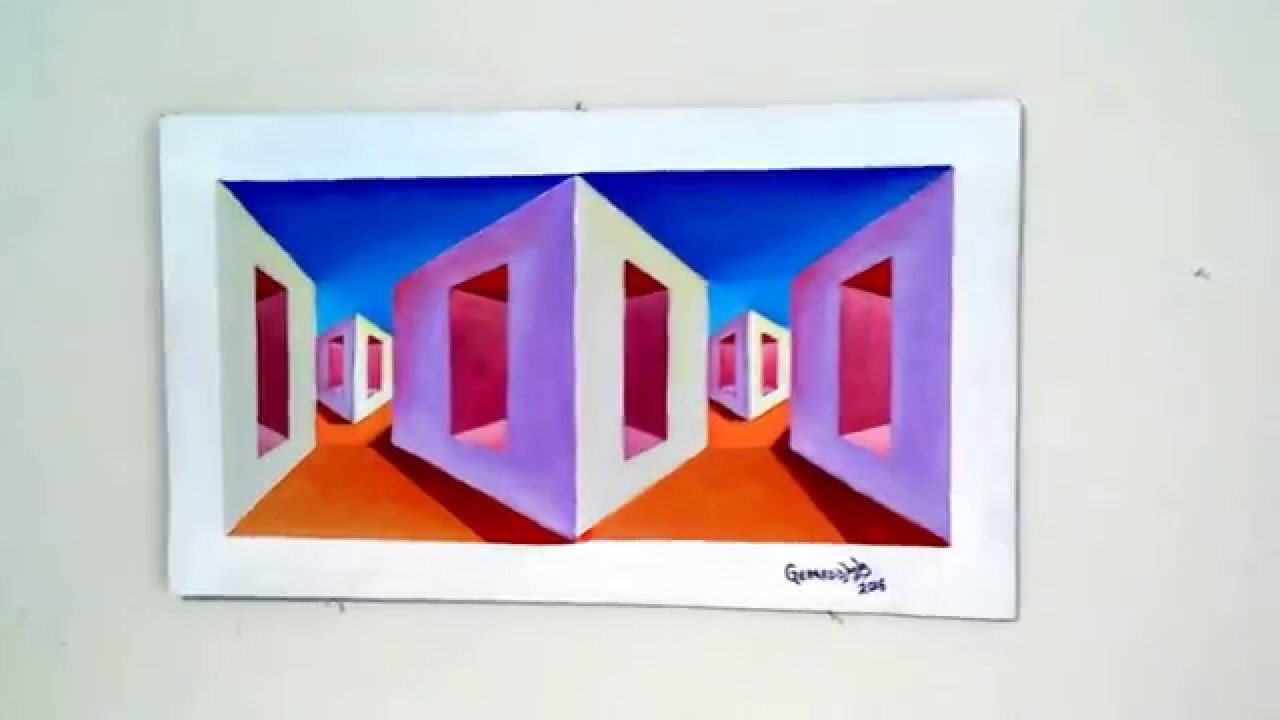 3D ART. Perspectiva inversa. - YouTube