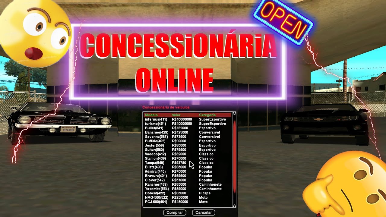 [FS SAMP] Concessionária (Androide e PC - RP) - YouTube
