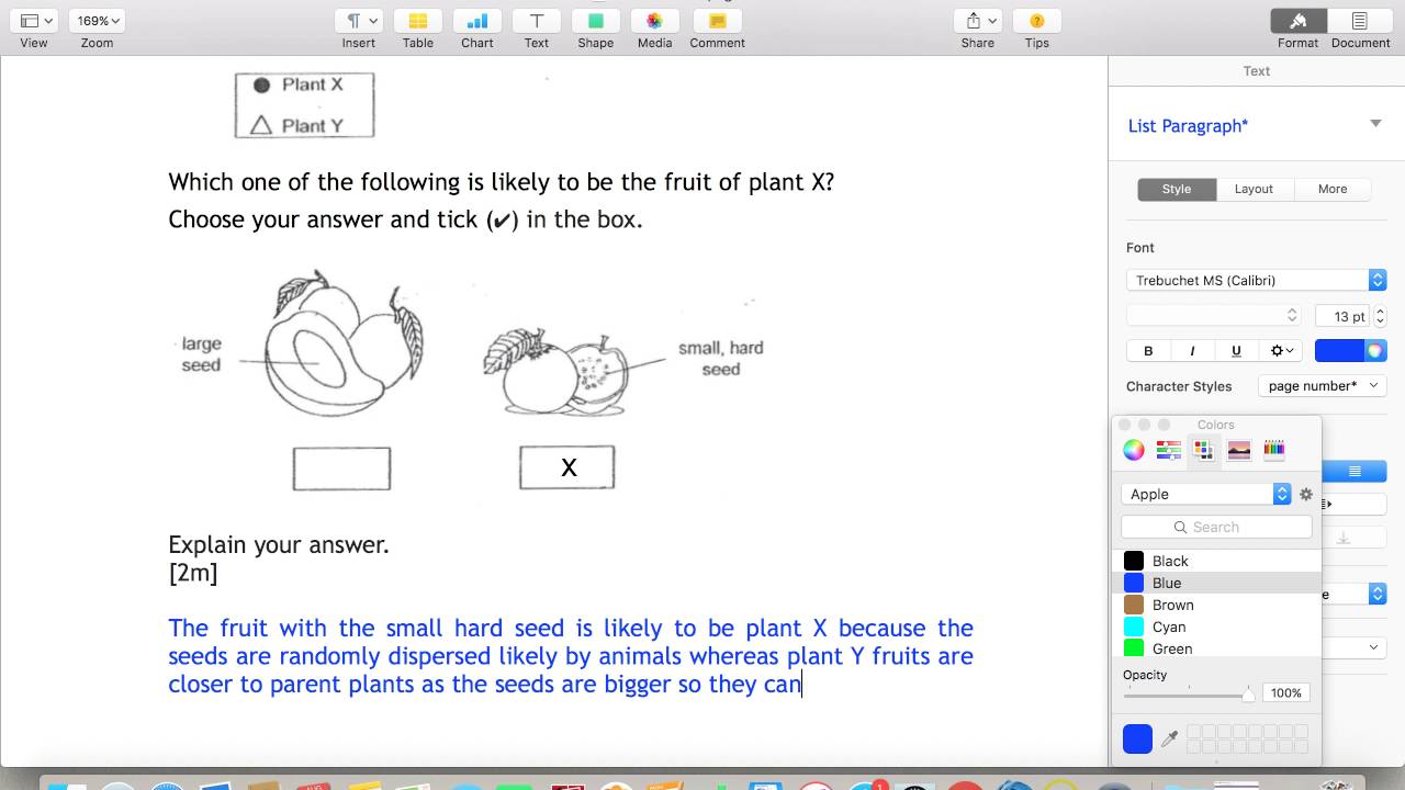 P6 PSLE science, interactions, reproduction in plants and seed ...