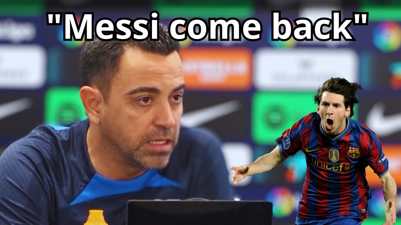 Messi come back to Barcelona | Xavi and Galtier speech about Messi ...