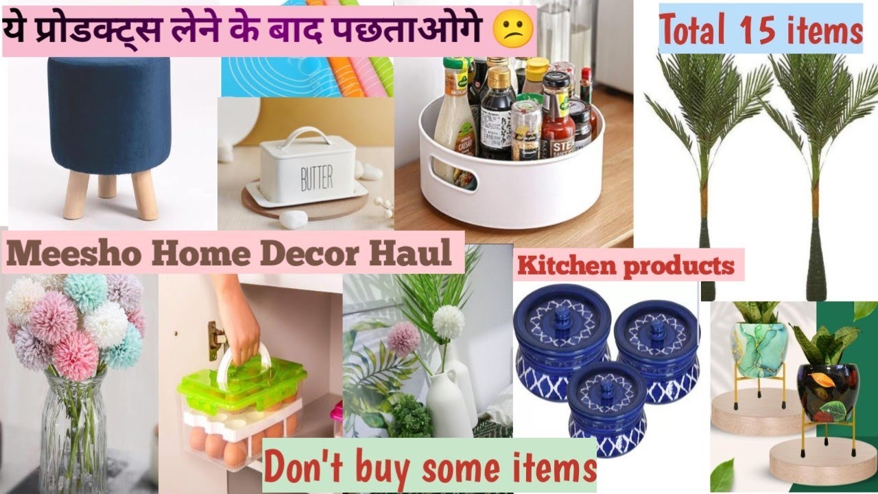 *Huge* Meesho Haul | Meesho Home Decor Haul 🔥Kitchen Counter top ...