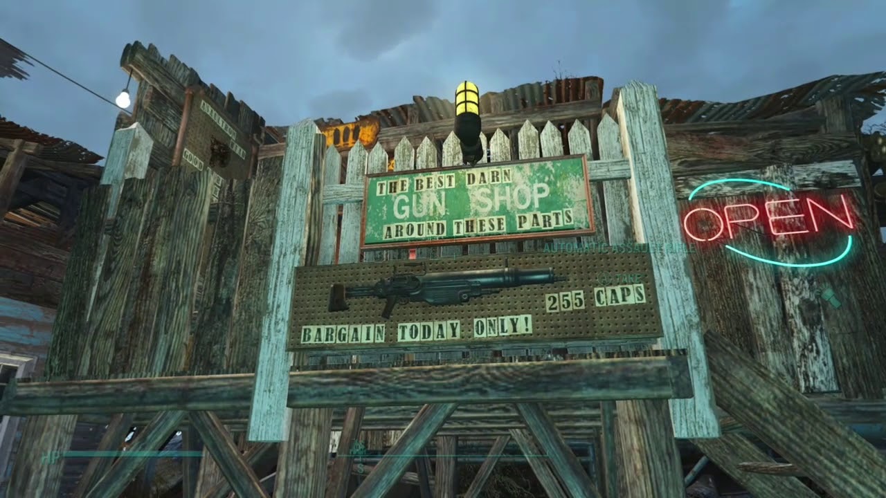 Fallout 4 - The best darn gun shop around these parts - YouTube