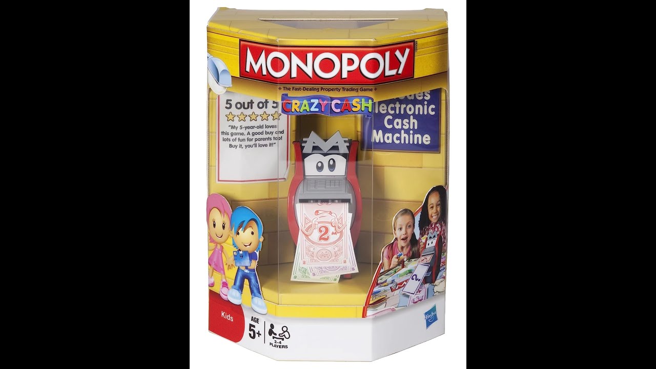 Monopoly Crazy Cash ATM Machine 2011 Review eBay - YouTube