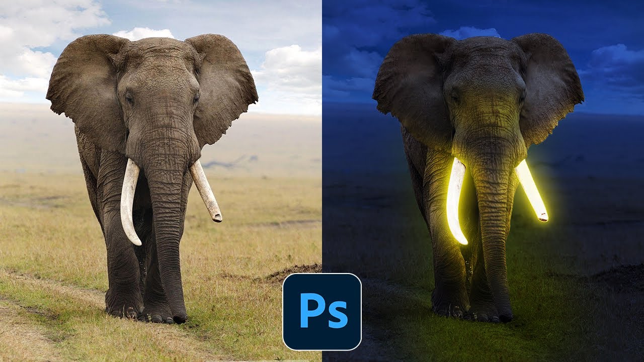 Glow Effect - Photoshop Tutorial | Glowing Photoshop Effect - YouTube