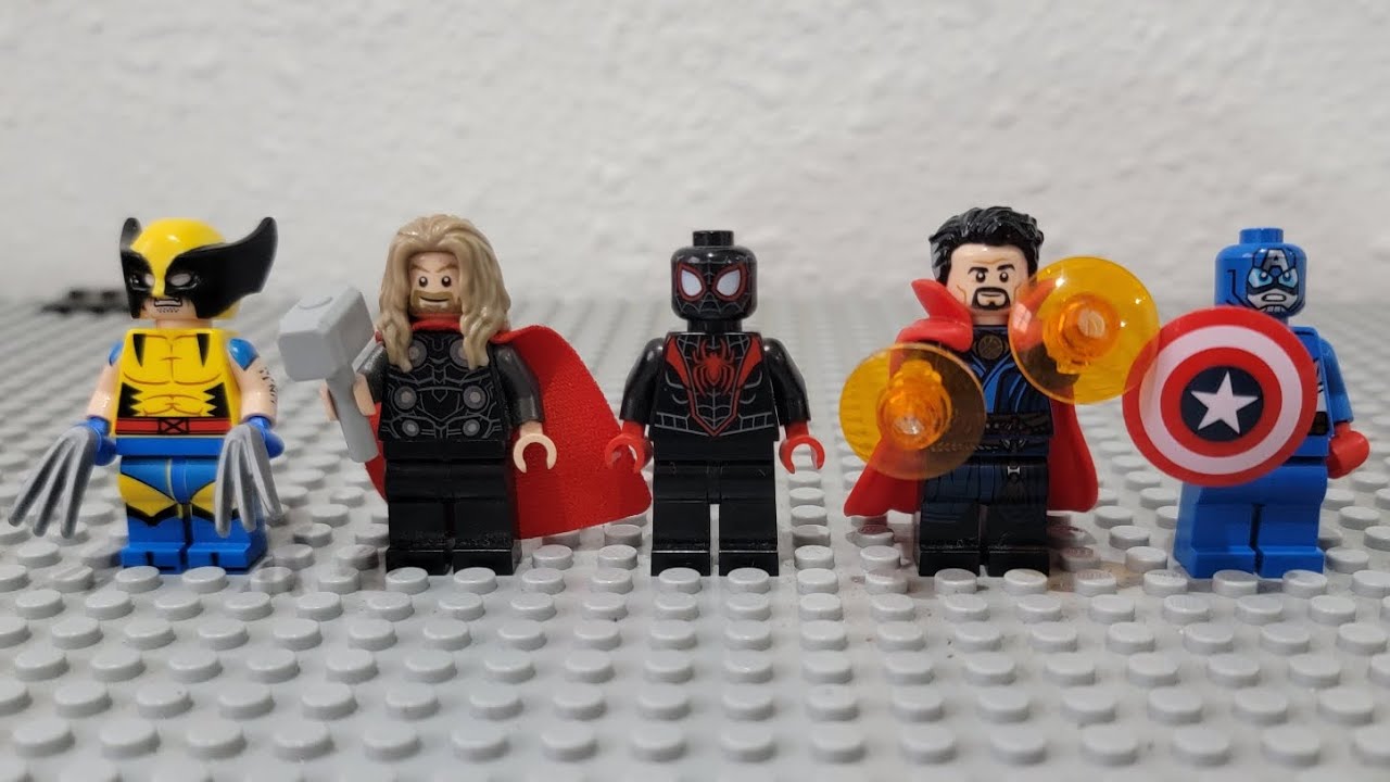 Lego Minifigure Build - Marvel Superheros - YouTube