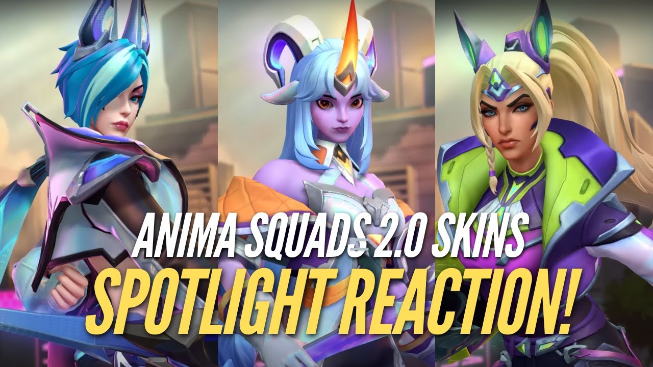 Reacting To The New Anima Squad Skins Spotlight Reaction! | Wild Rift ...