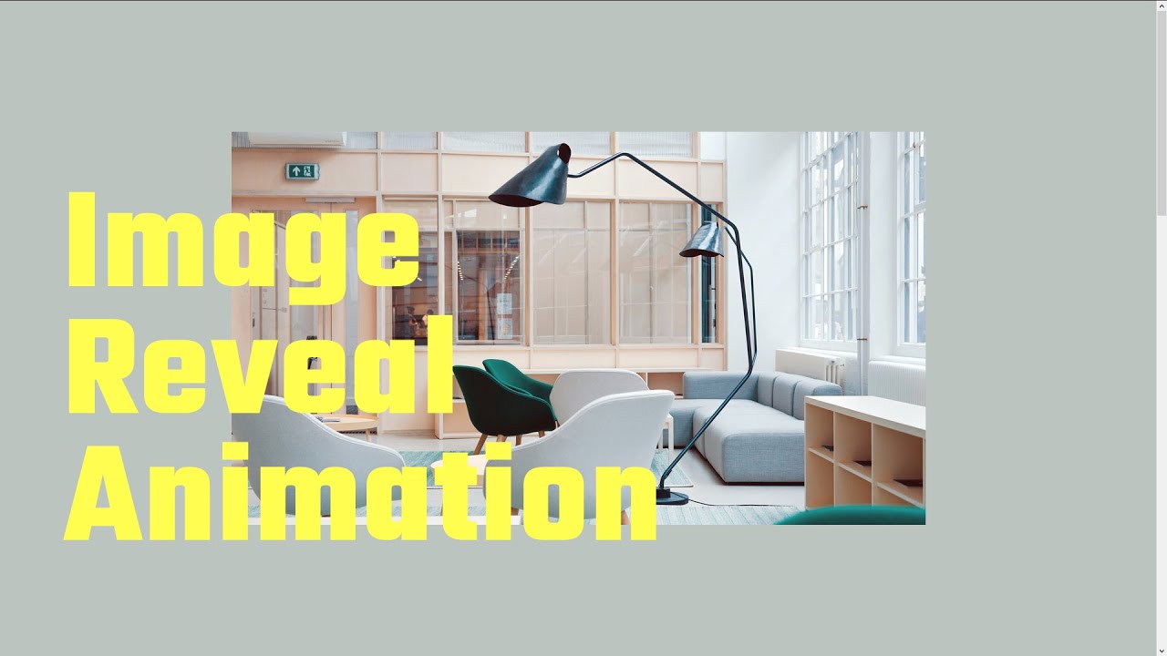 Image Reveal Using GSAP - YouTube