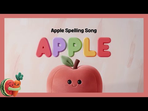 A P P L E spelling song | Healthy Eating | Sing Along | Nursery Rhymes ...