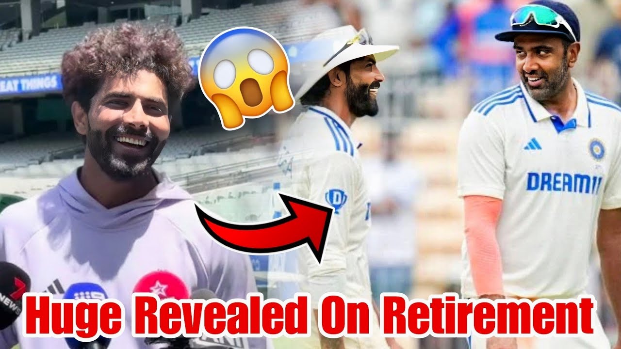 Ravindra Jadeja Reacts to R. Ashwin's Retirement News! 😱 - YouTube