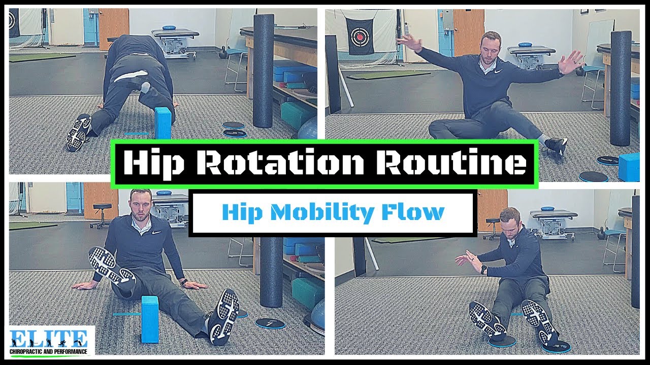 Hip Rotation Mobility Routine - YouTube