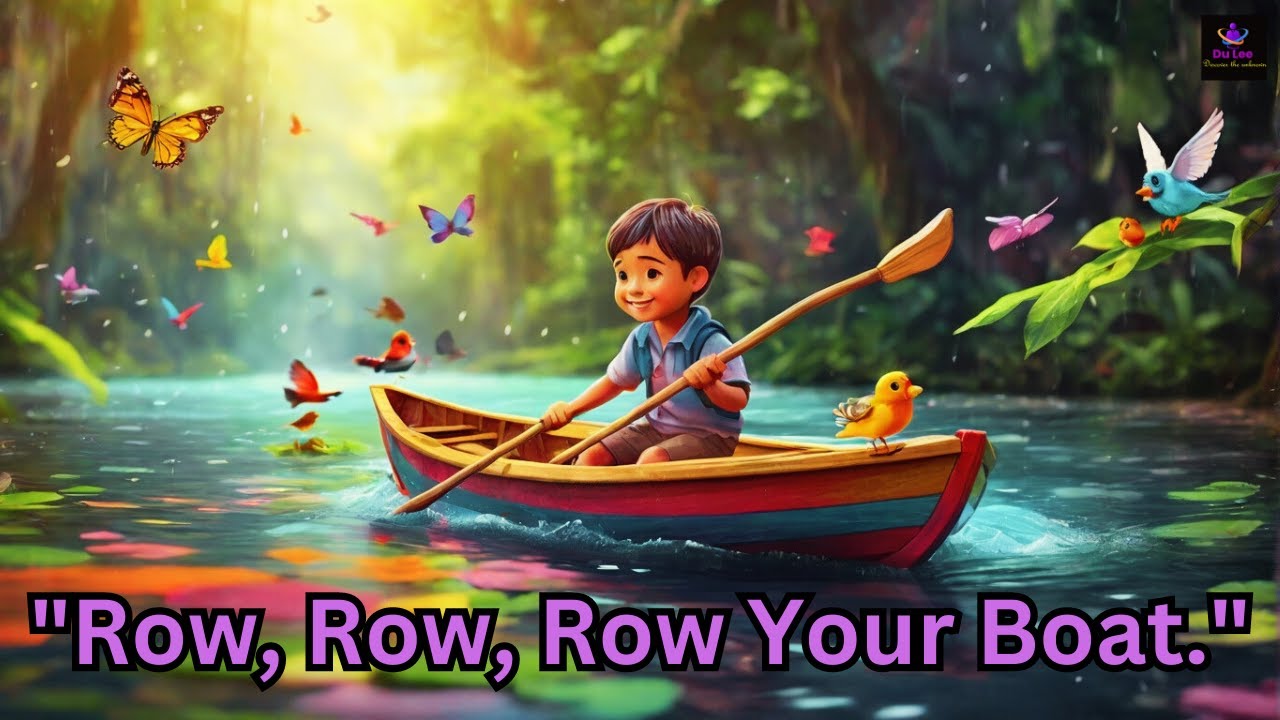Row Row Row Your Boat - with Lyrics | Children's song | Nursery rhymes ...