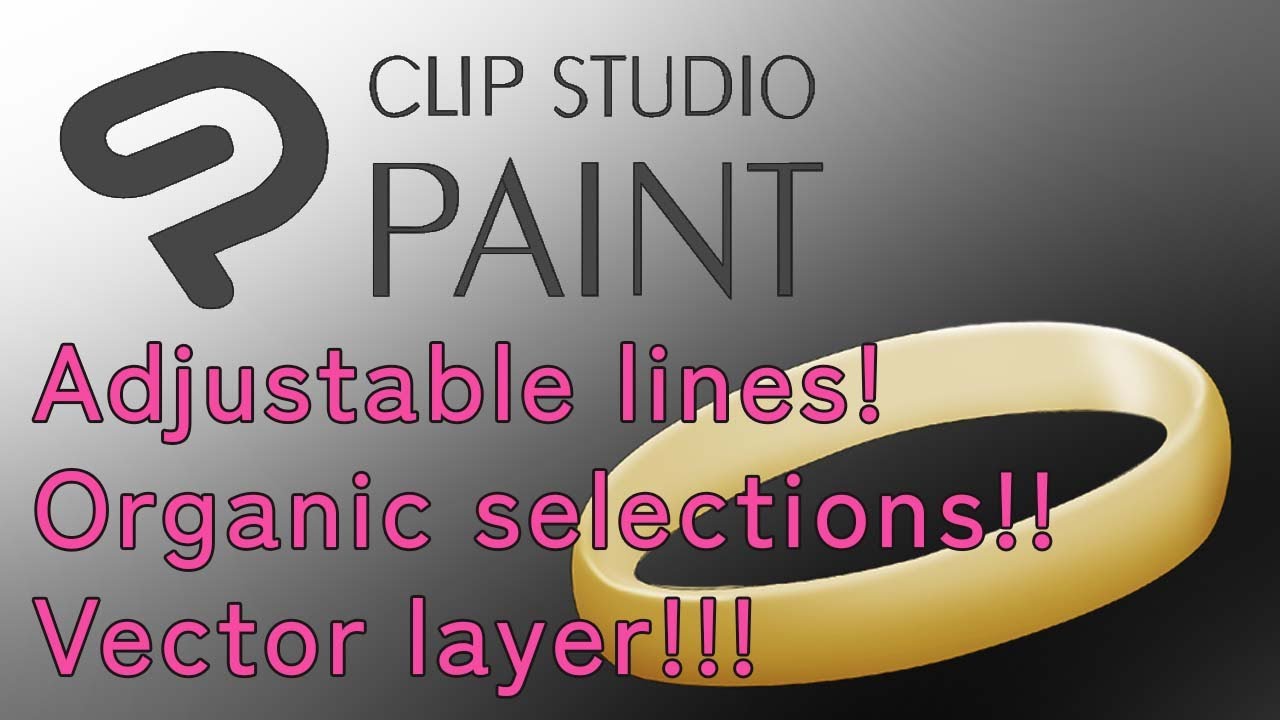 Clip Studio Paint: Adjustable organic lines and selection areas! - YouTube