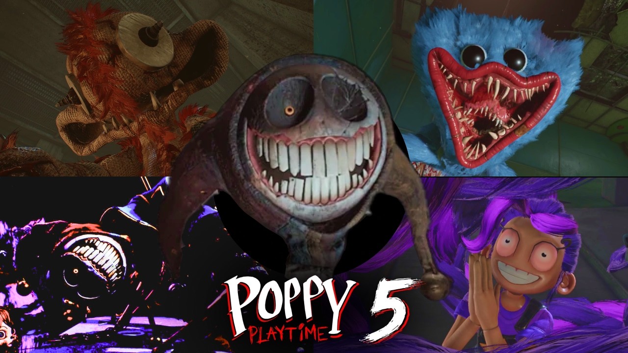 Poppy Playtime Chapter 5 - All Boss Fights + Ending - YouTube