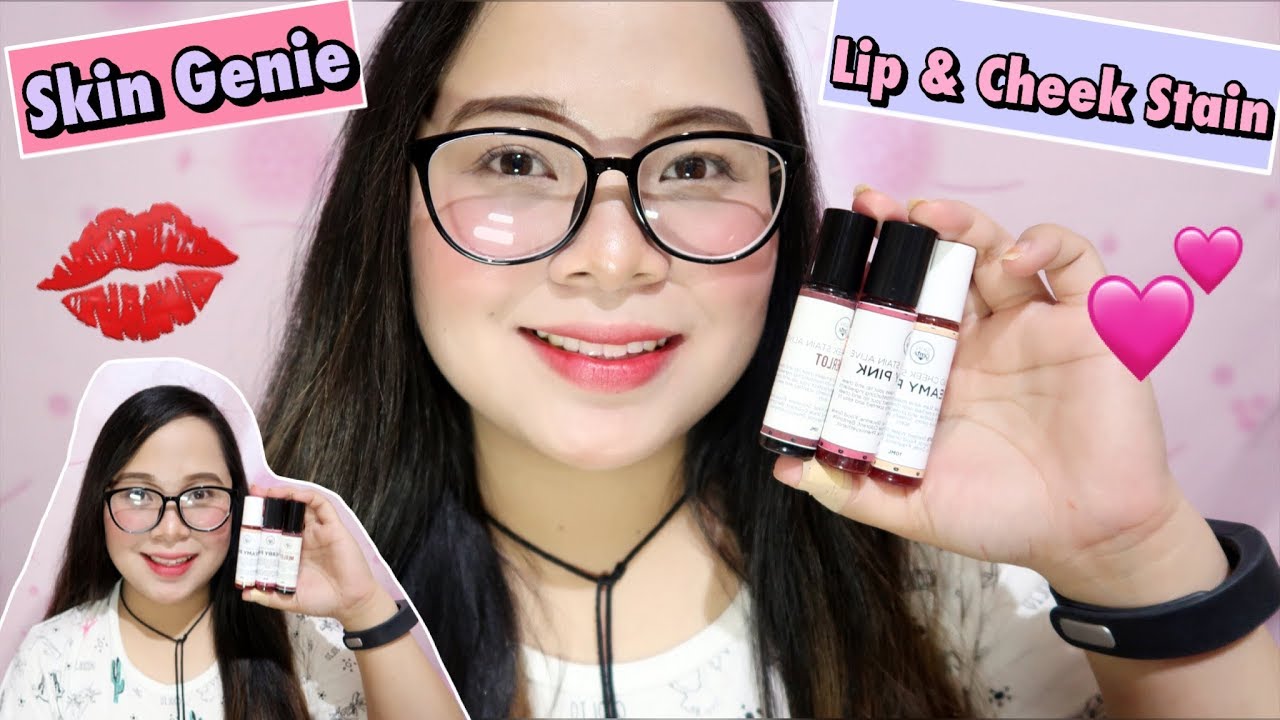 Skin Genie Lip & Cheek Stain | Swatches & Review - YouTube