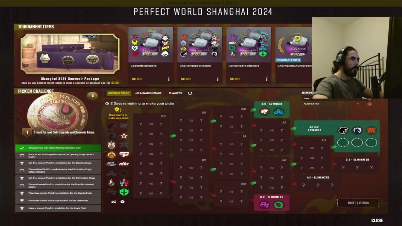 Perfect World Shanghai CS2 Major (OPENING STAGE PICKEMS) - YouTube