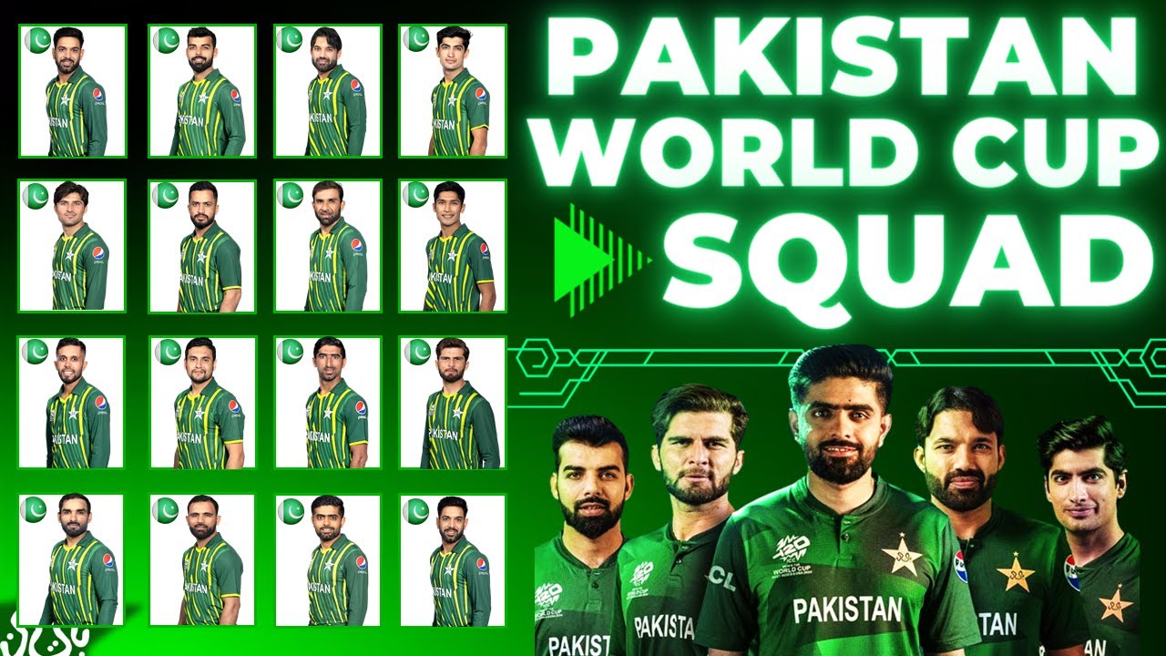 Pakistan squad for World Cup 2024 | World Cup 2024 Pakistan Squad - YouTube