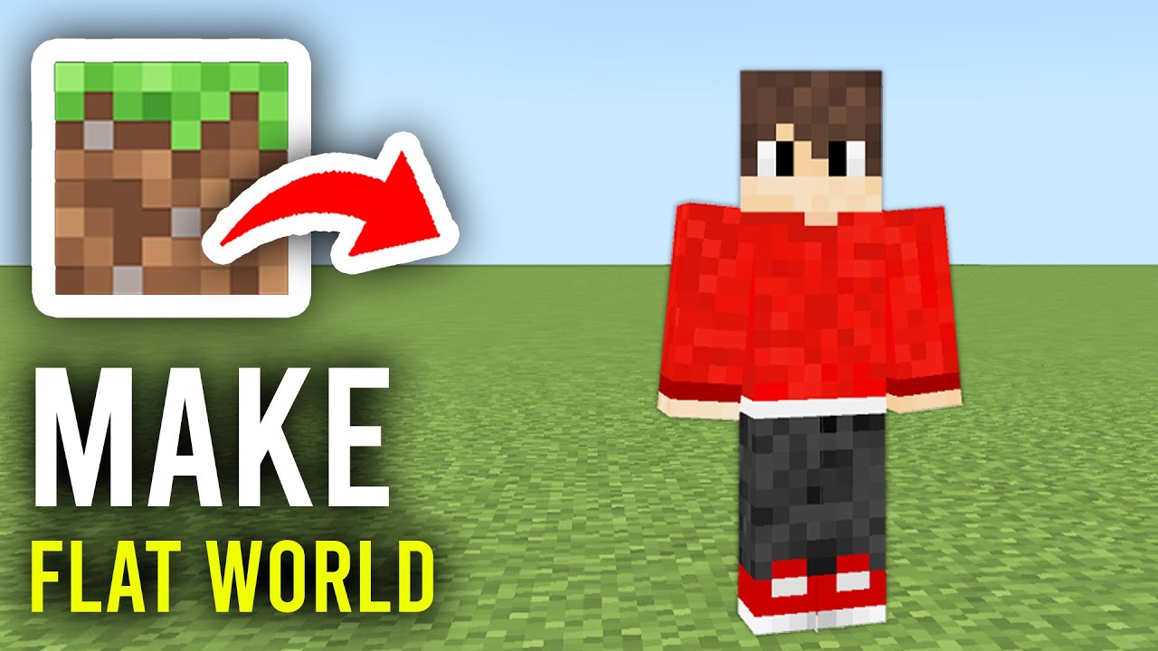 How To Make A Flat World In Minecraft Bedrock - Step By Step - YouTube
