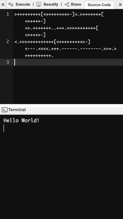 Deciphering Brainf**k: The Esoteric Programming Language #facts #coding #programming - YouTube
