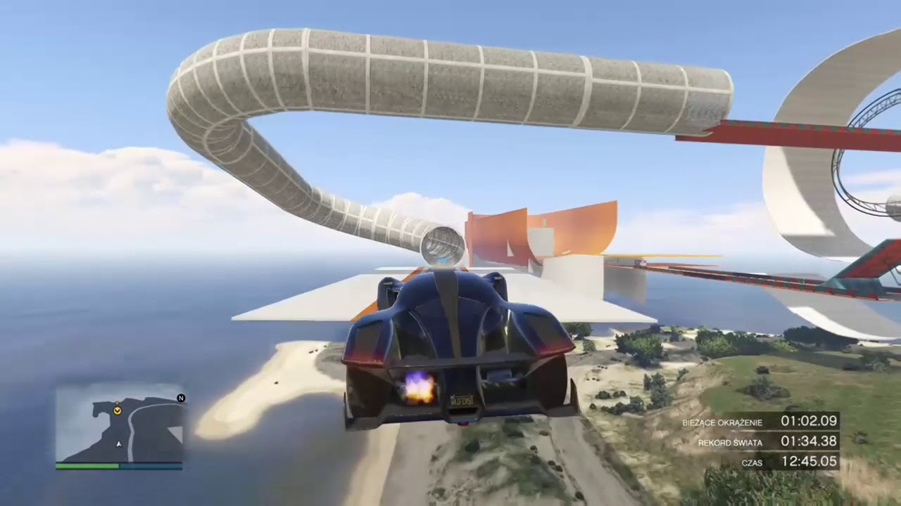 GTA Online - Stunt Races - Double Loop (1:56.784) - YouTube