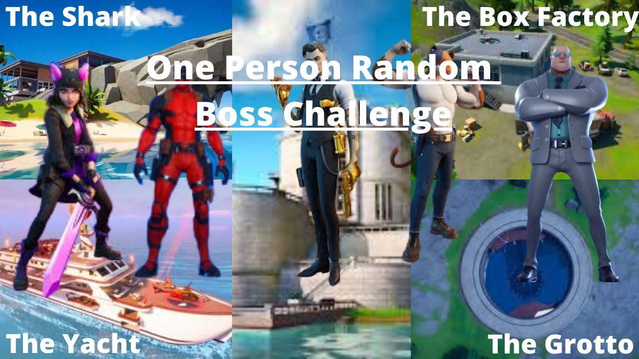One person random boss challenge | Fortnite | Battle Royale | Squads ...