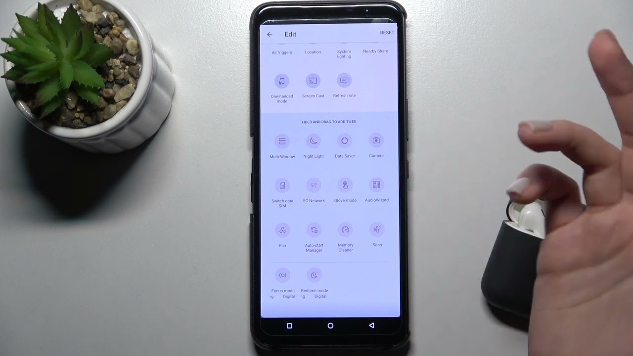 How to Adjust Notification Panel Shortcuts on Asus Rog Phone 5s ...