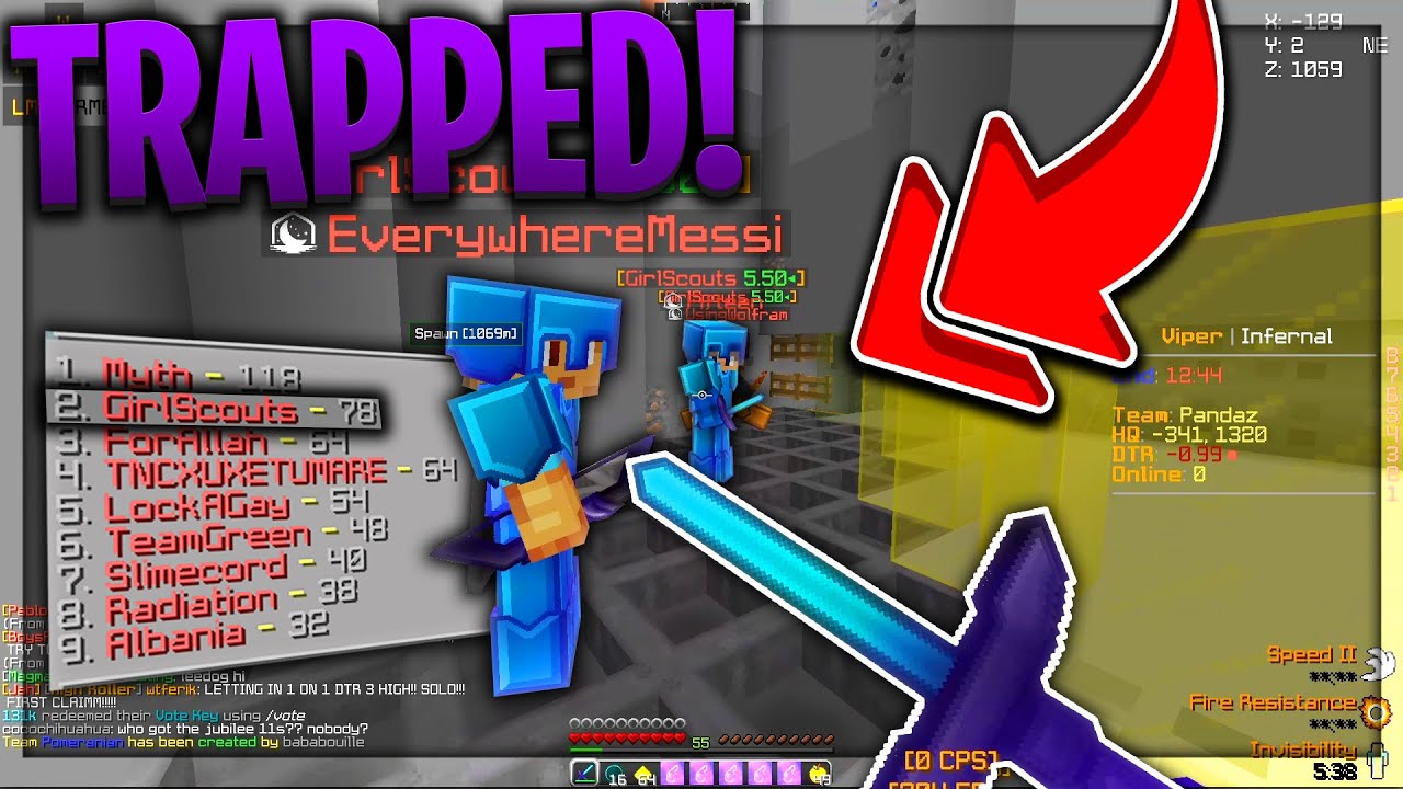 Trapping the *BEST FACTION* on VIPER! | Minecraft HCF - YouTube
