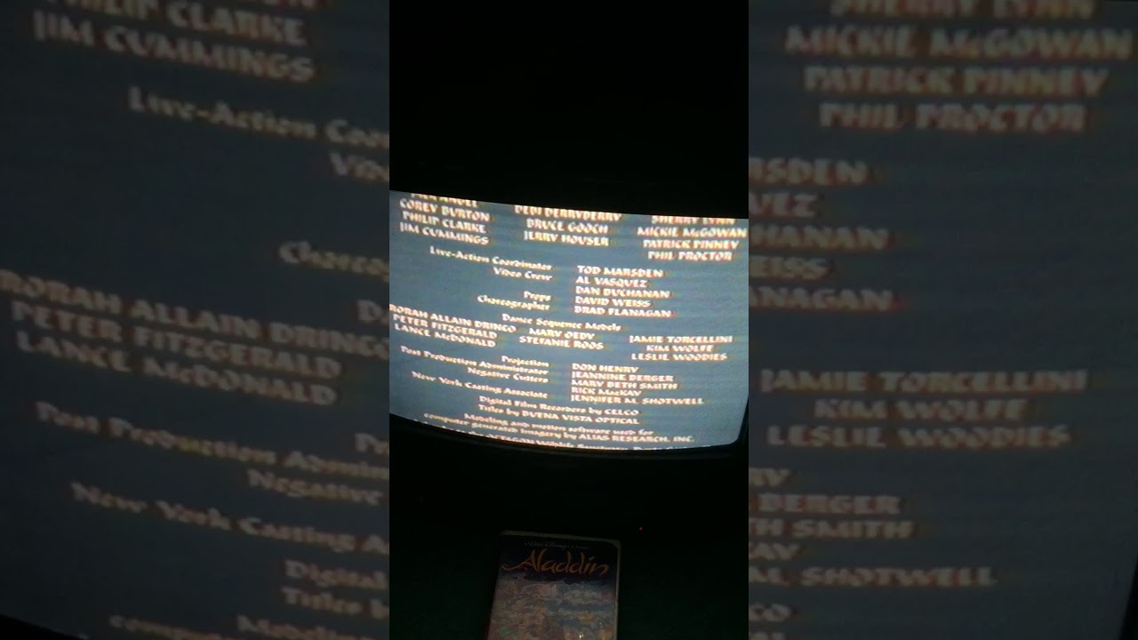Closing to Aladdin 1993 VHS (Version #2) - YouTube