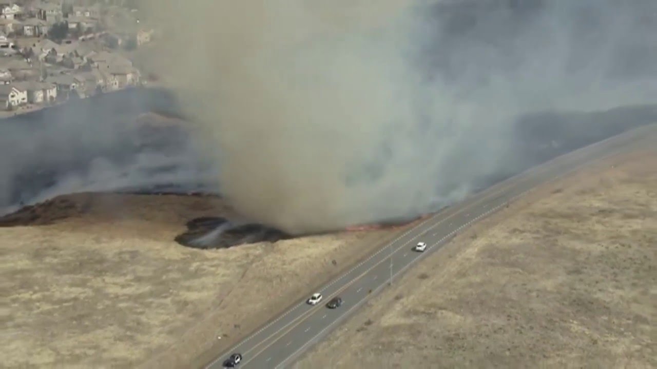 Massive firenado in Colorado, February 20 2016 - YouTube