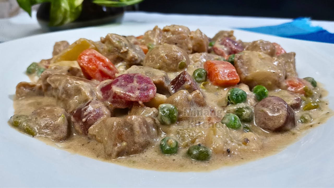 PORK PASTEL | Creamy PORK PASTEL | Filipino Style | Pork Pastel Recipe ...