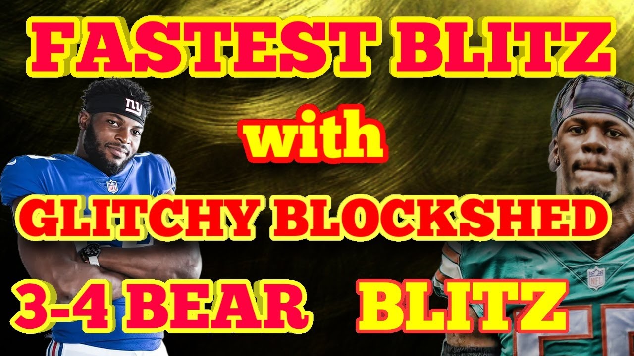 BEST 34 Bear Blitz Scheme in Madden 21 - NEW Fastest Blitz 34 Bear ...