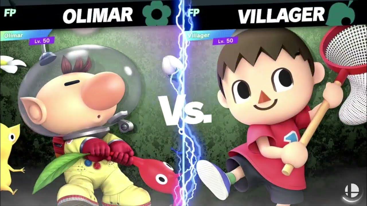 Super Smash Bros Ultimate Amiibo Fights – Olimar vs the World #43 Olimar vs Villager - YouTube