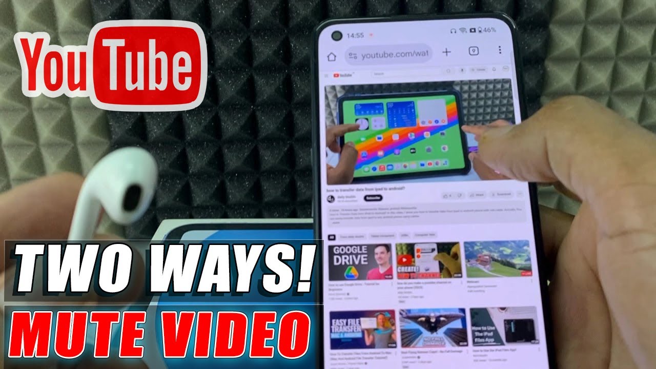 how to mute youtube video on phone? | 2 Ways! - YouTube