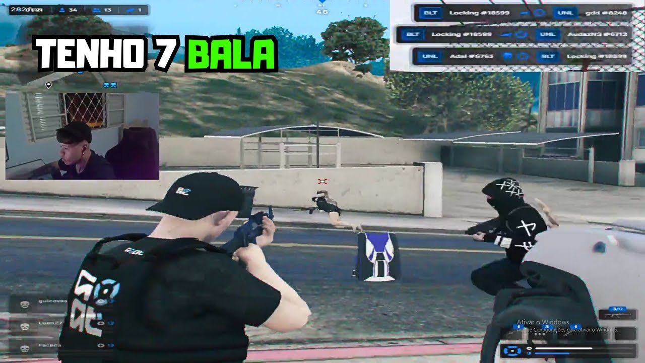 OLHA OQ O LOCKING FEZ COM APENAS 7 BALAS CONTRA O AUDAZ NO GOAT | GTA ...