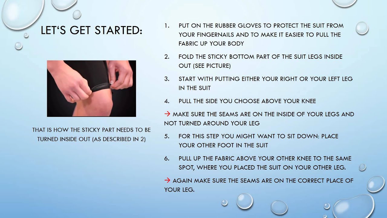 HOW TO PUT ON A COMPETITION SWIMSUIT Instruction - YouTube