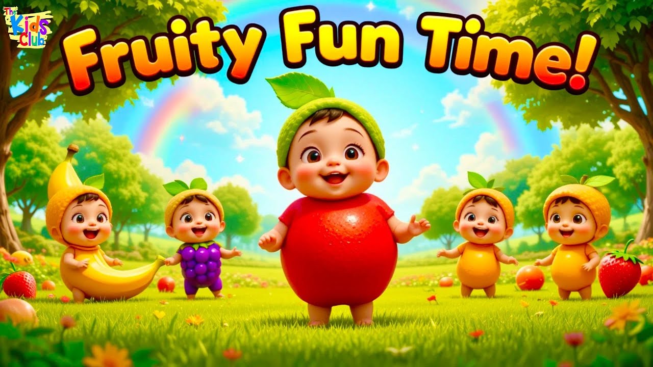 🍓🍊 Fruity Fun Time! 🍍🍇 Sing Along and Learn About Fruits 🌟 - YouTube
