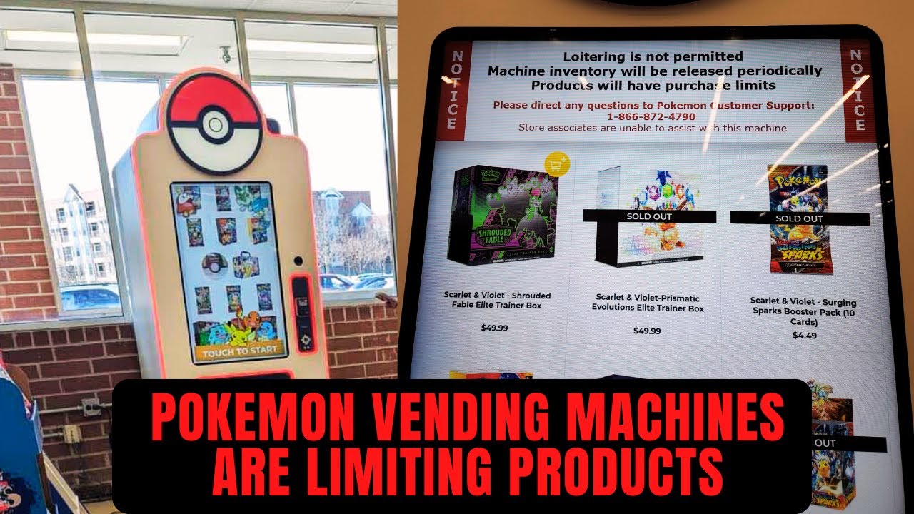 Pokémon Center Vending Machine Are Limits and Implementing No Loitering ...