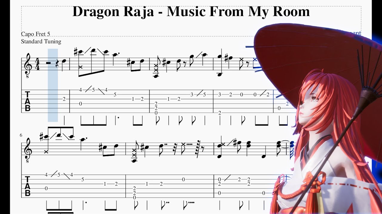 【TAB】Dragon Raja OST - Music From My Room - YouTube