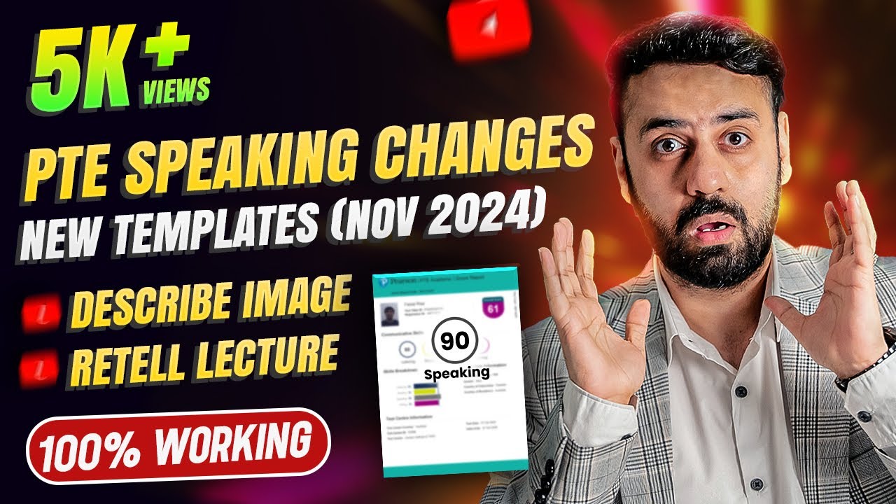 New UPDATED Speaking Describe Image & Retell Lecture Templates | PTE ...