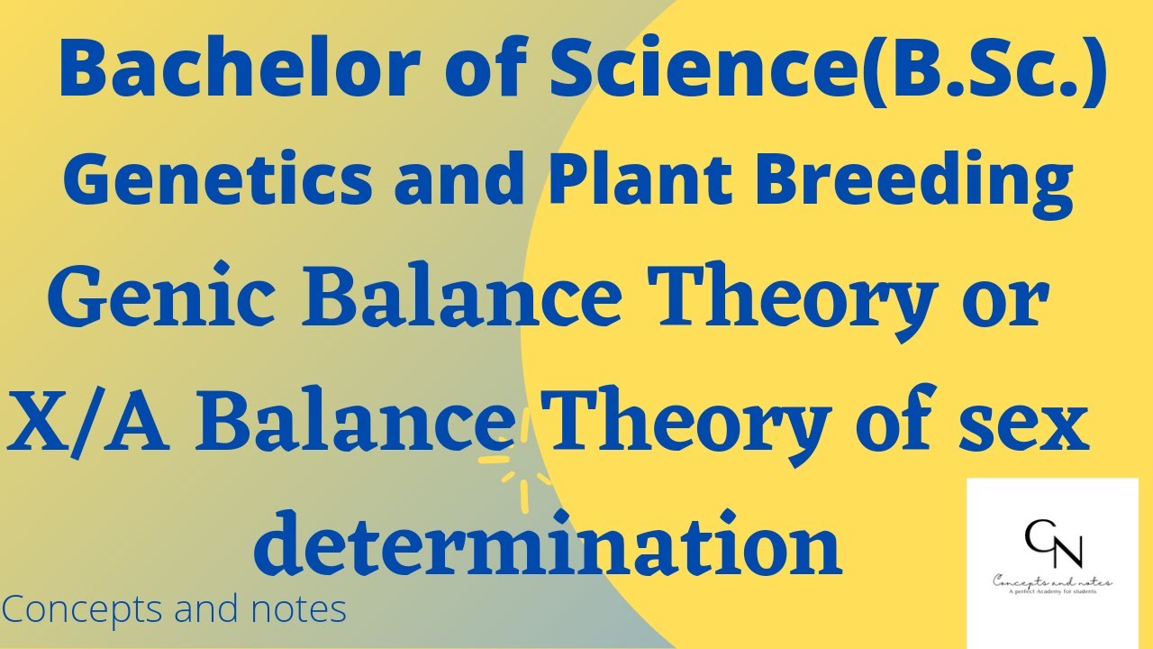Genic balance theory for sex determination || X/A balance theory ...
