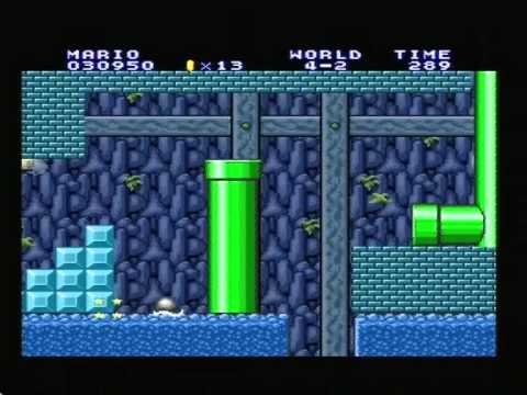 Super Mario Bros. - Walkthrough - Level 4-2 - YouTube