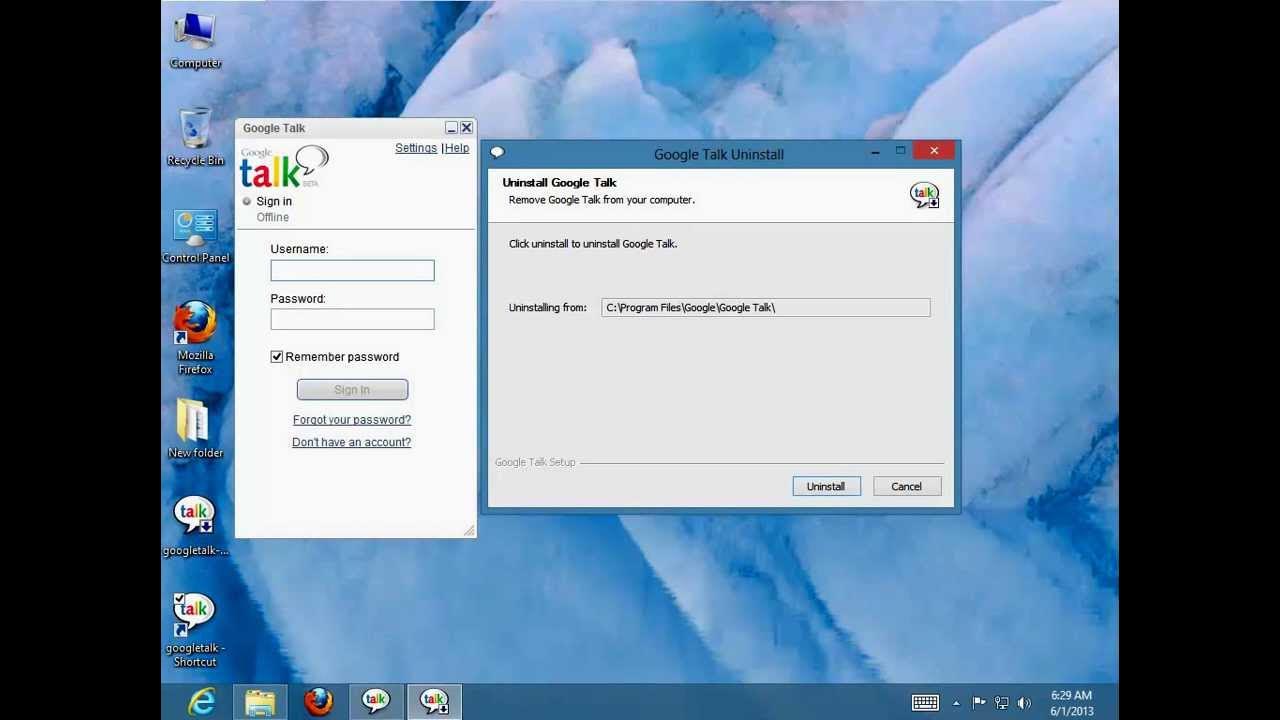 How to Uninstall Google Talk - YouTube