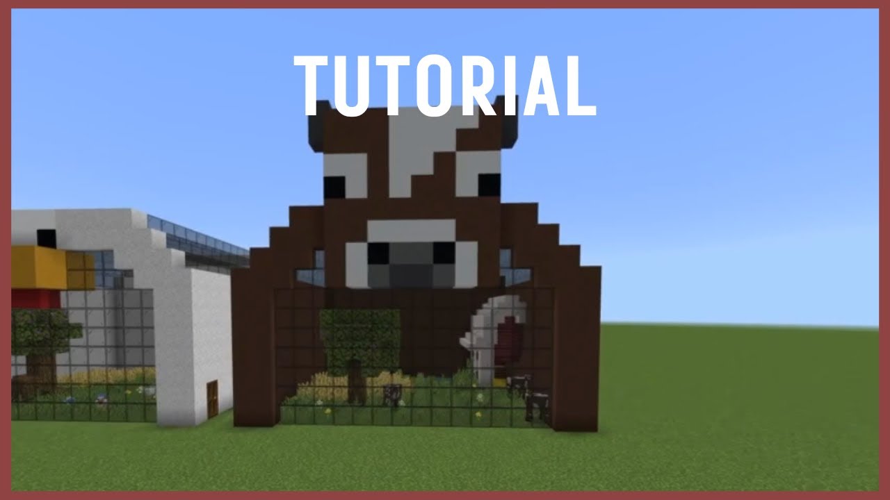 Minecraft Tutorial: How To Make A Cow "Zoo" Enclosure! - YouTube