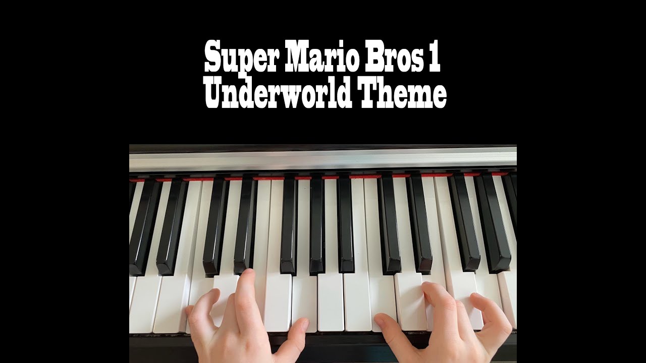 Super Mario Bros 1 - Underworld Theme - Piano Cover by 8 Year Old - YouTube